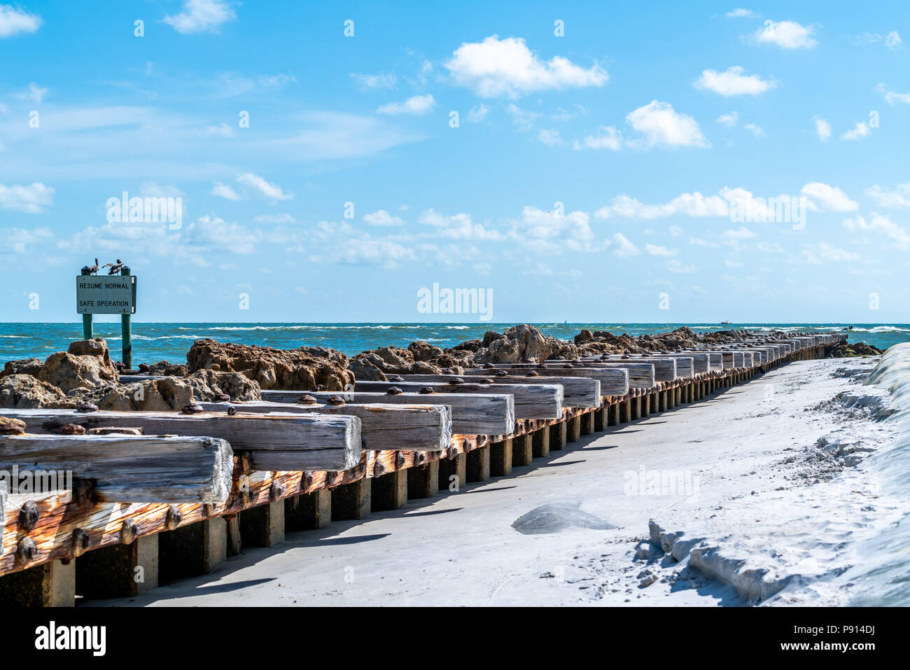 A warm and breezy day at the beach on Anna Maria Island in Southwest ...