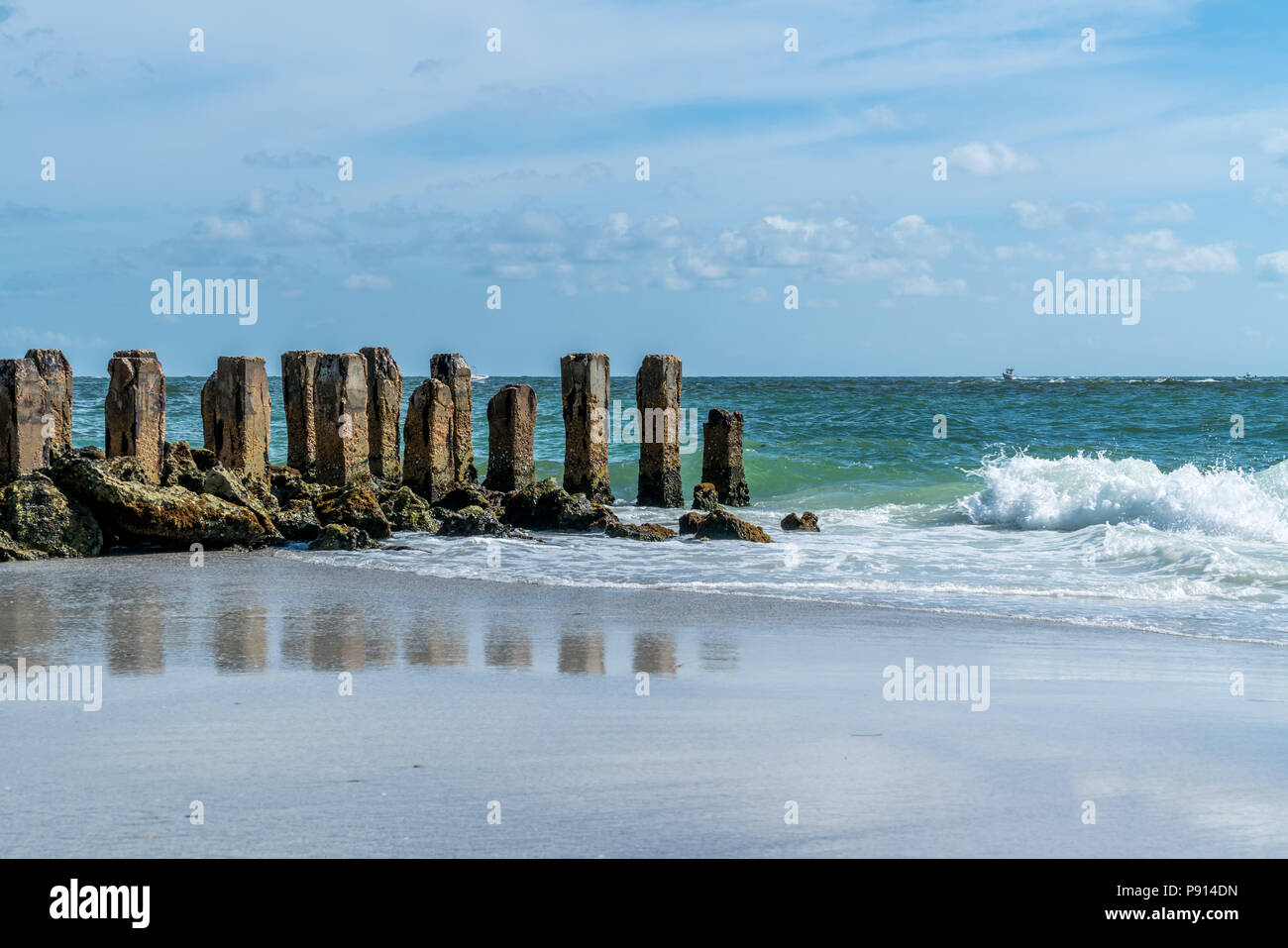 A warm and breezy day at the beach on Anna Maria Island in Southwest ...