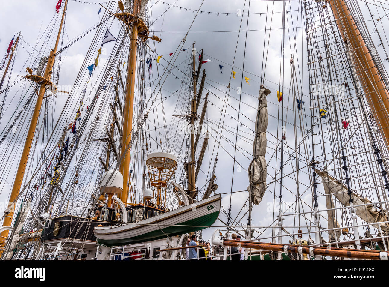 Sailing School Vessels in Panama Balboa Port at Velas Latinoamerica ...