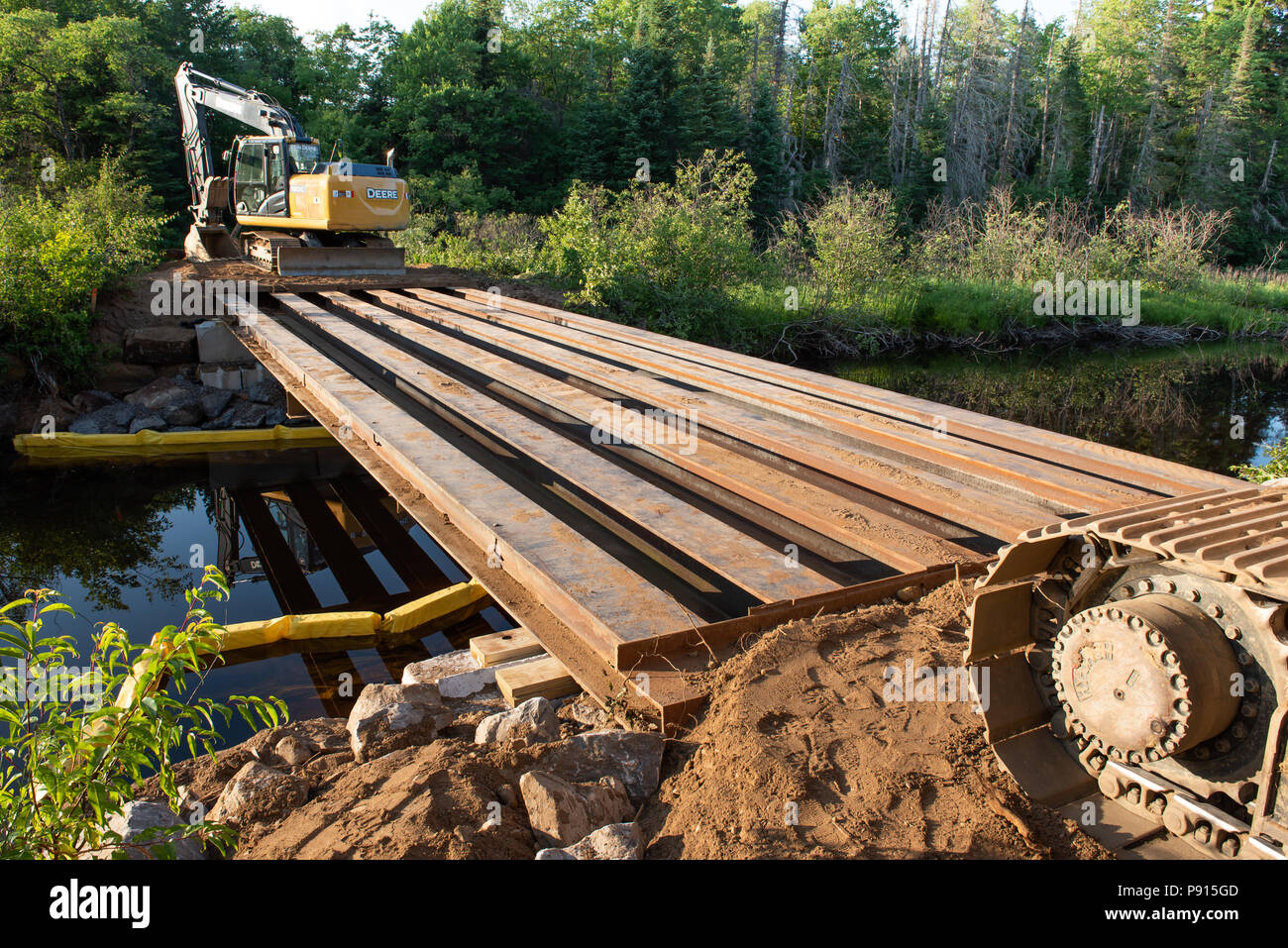 Log Bridge Construction