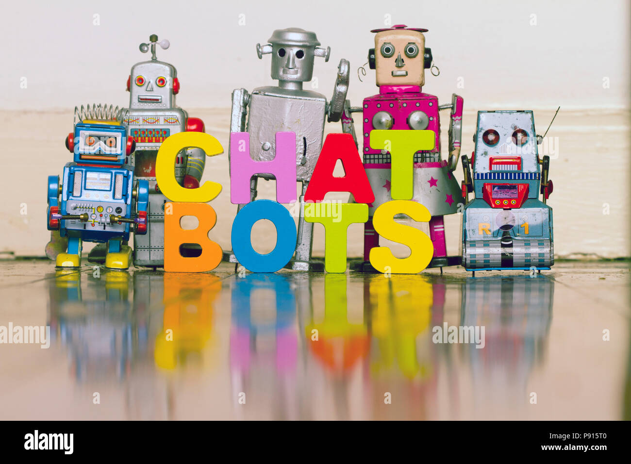 Retro bot text hi-res stock photography and images - Alamy