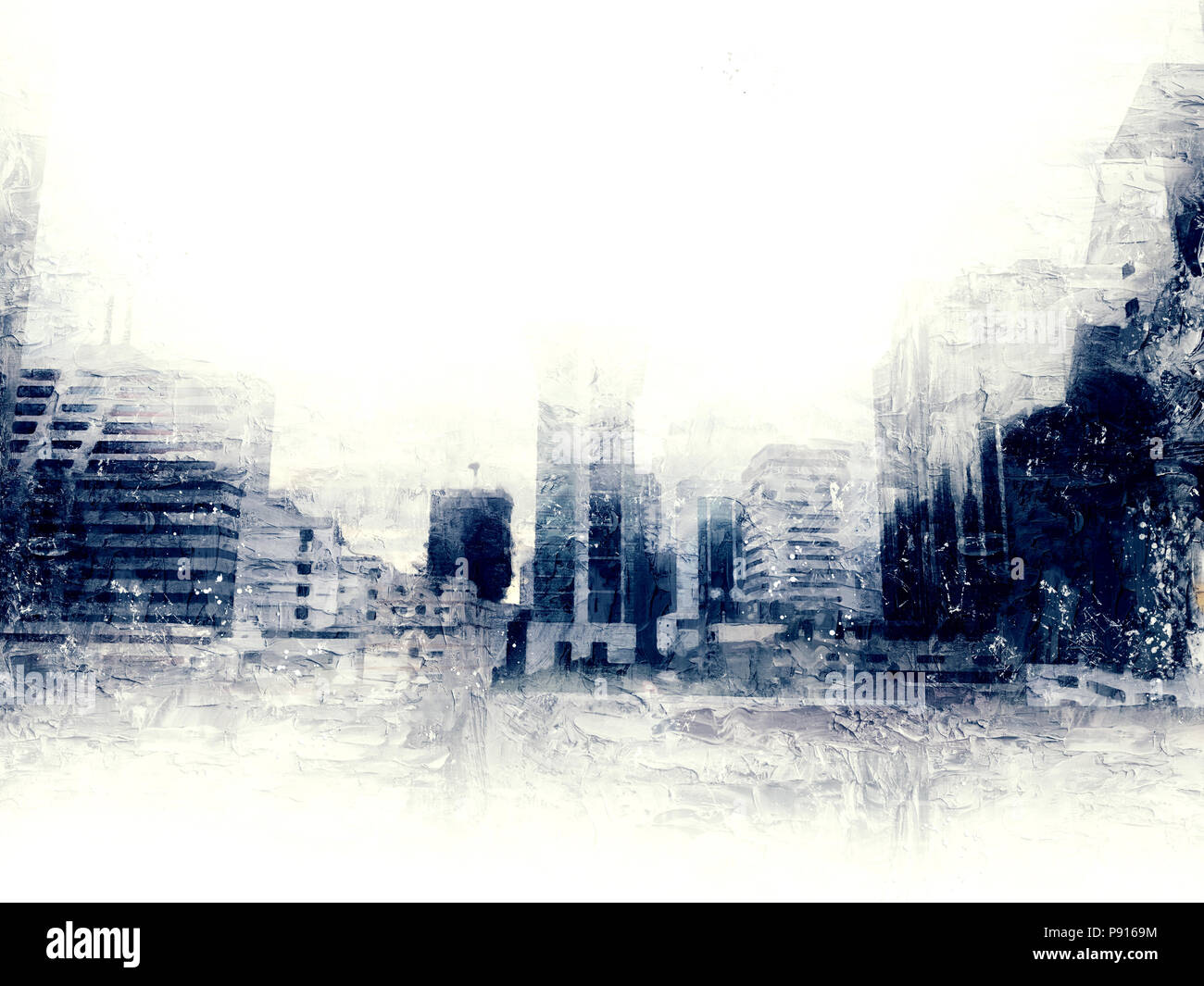 Abstract beautiful Building in capital on watercolor painting ...