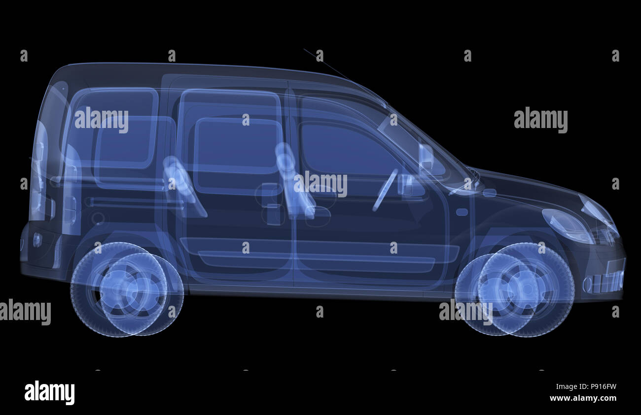 X-ray car isolated. 3d render Stock Photo - Alamy