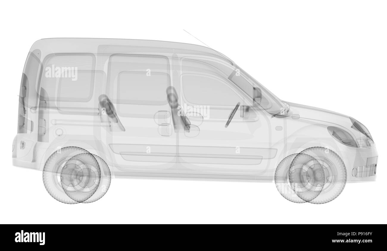 X-ray car isolated. 3d render Stock Photo - Alamy