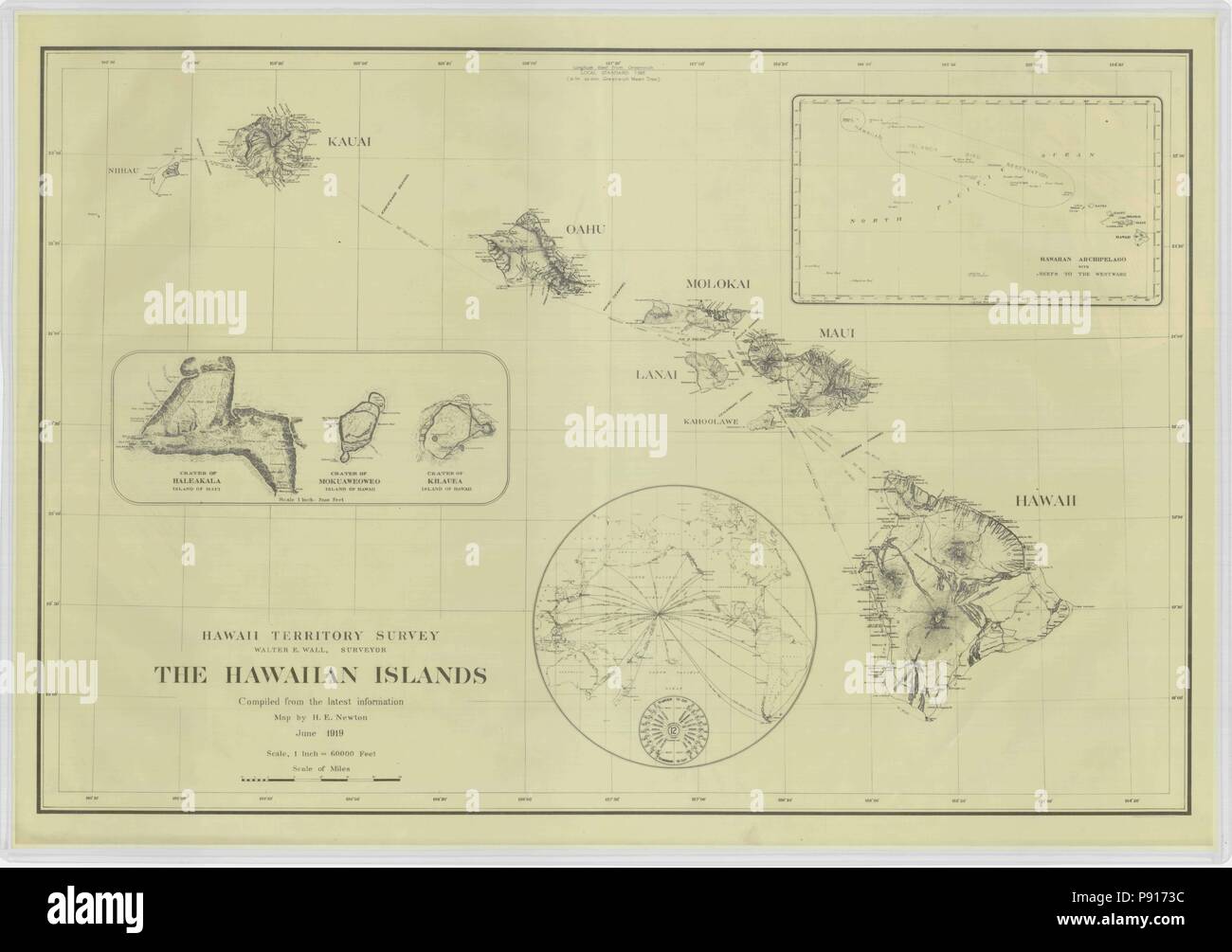 Historical map of hawaii hi-res stock photography and images - Alamy