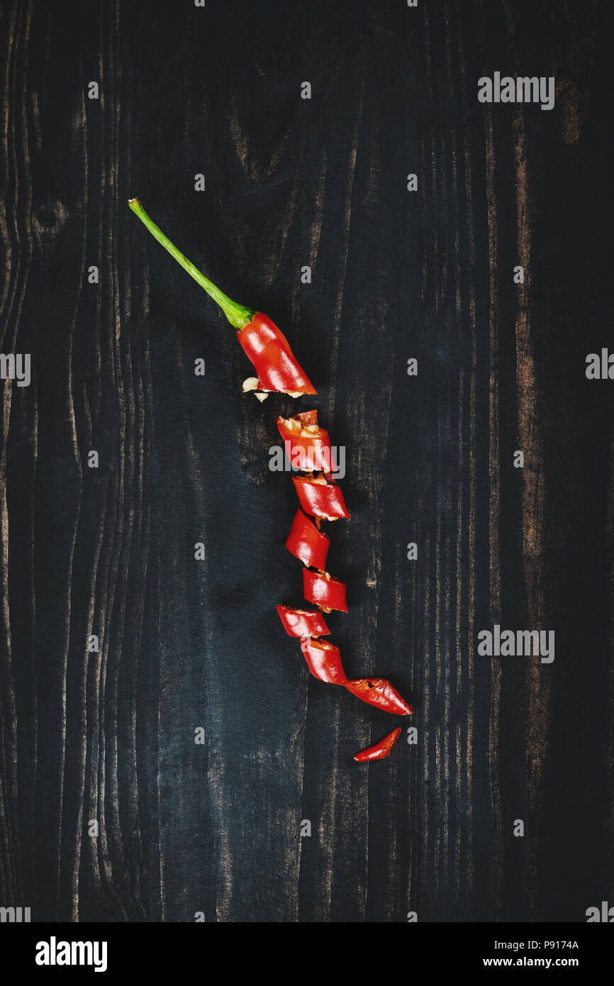 Chilli isolated top view hi-res stock photography and images - Alamy