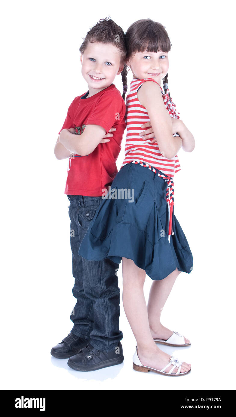 Happy pretty child in Cut Out Stock Images & Pictures - Alamy