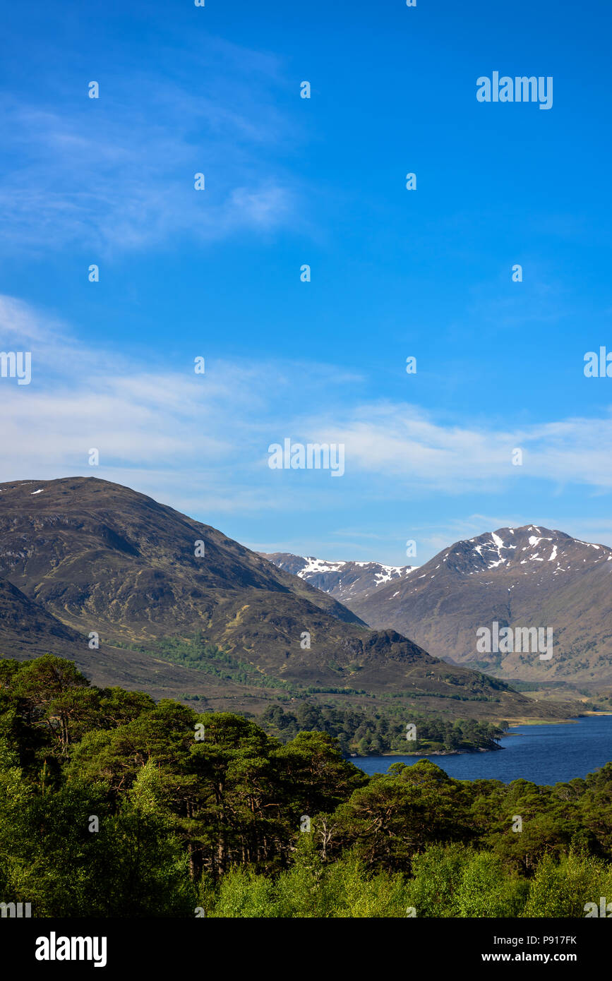 Scottish landscape. mountains and beautiful sky above Scotland Stock ...