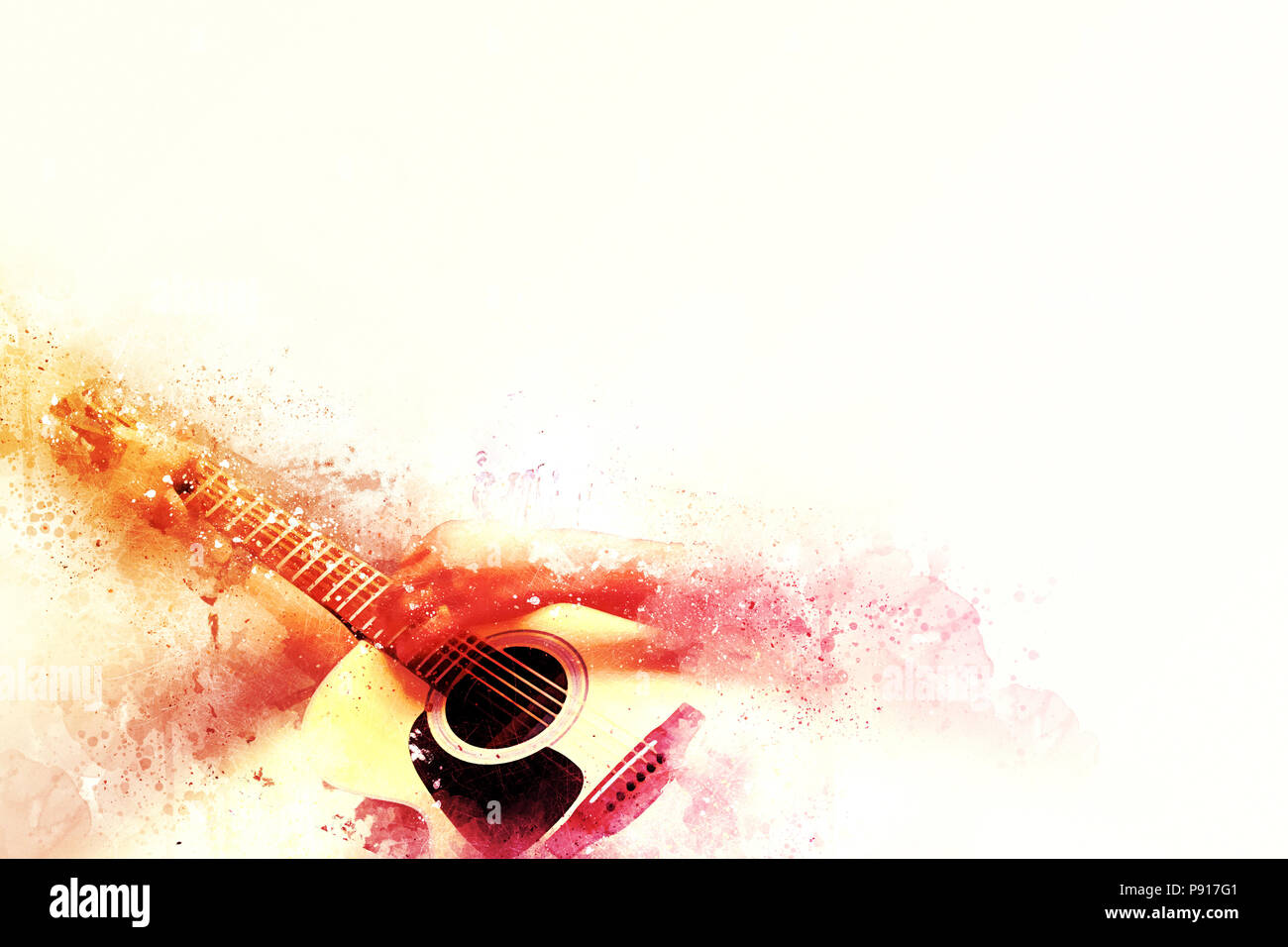 Abstract Acoustic Guitar Wallpapers