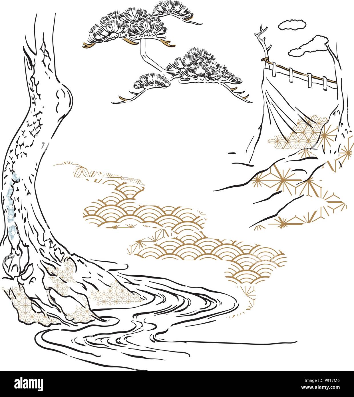 Traditional chinese drawing of storm hi-res stock photography and ...