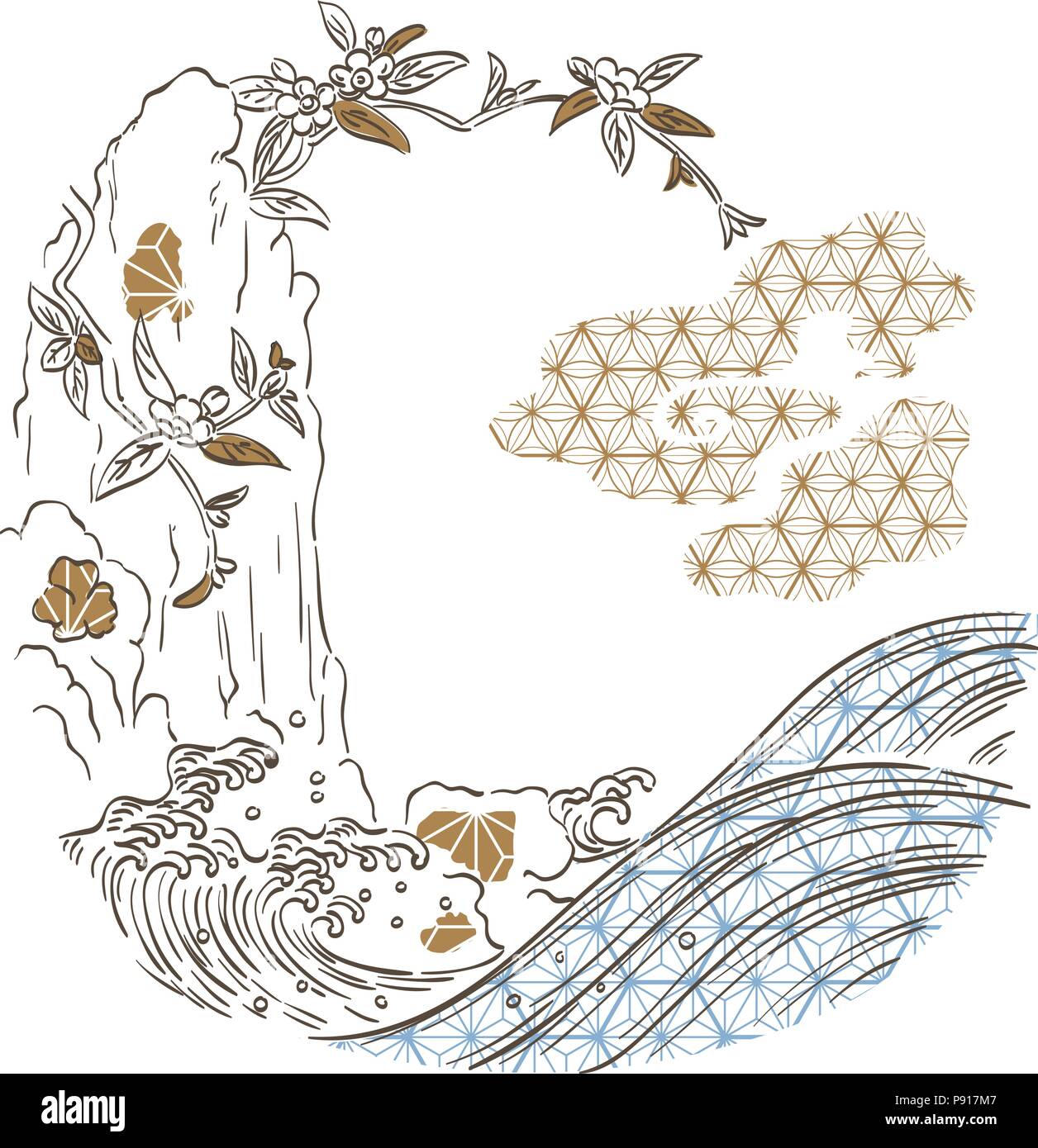 Traditional chinese drawing of storm hi-res stock photography and ...