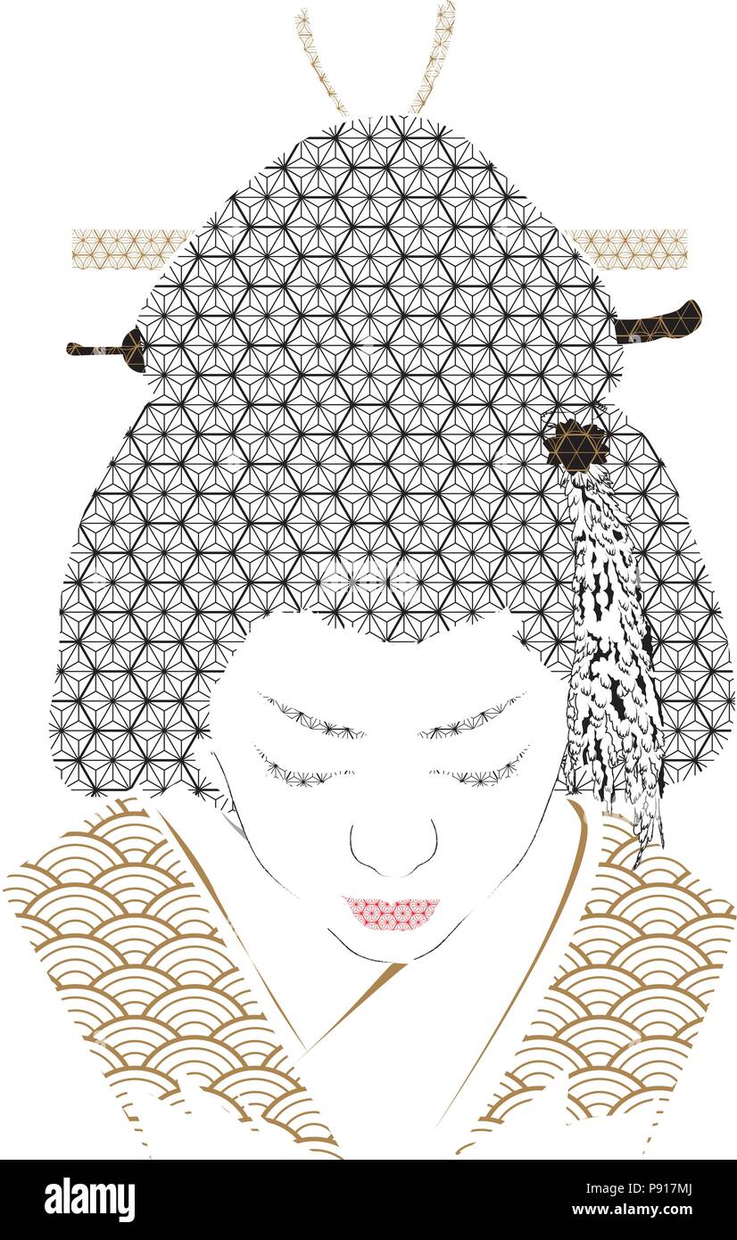 Geisha pattern hi-res stock photography and images - Alamy