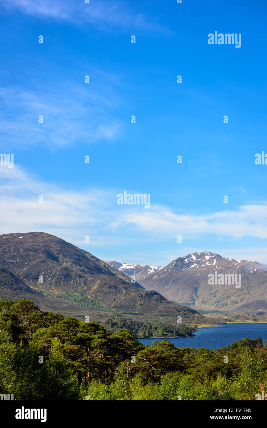 Scottish landscape. mountains and beautiful sky above Scotland Stock ...