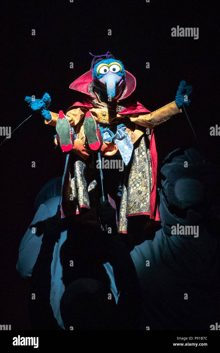 The O2 Arena, UK. 13th July 2018,Gonzo performing as Gonzo the Great ...