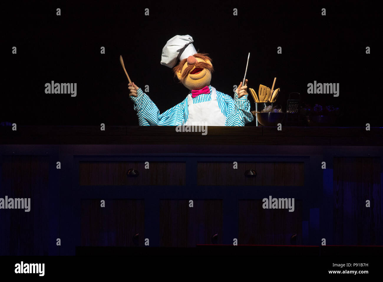 The O2 Arena, UK. 13th July 2018,Swedish Chef during a segment At The ...