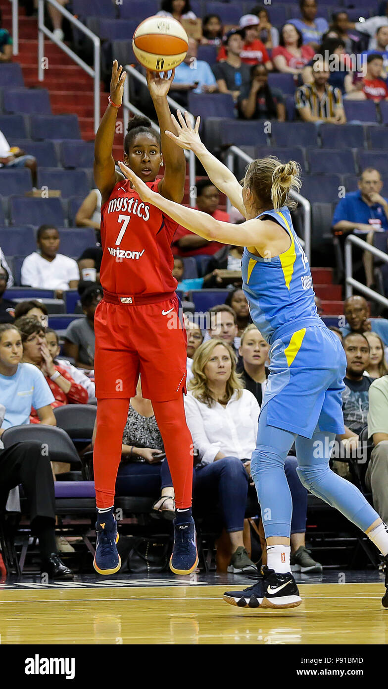 Washington DC, USA. 13th July, 2018. Washington Mystics G #7 Ariel ...