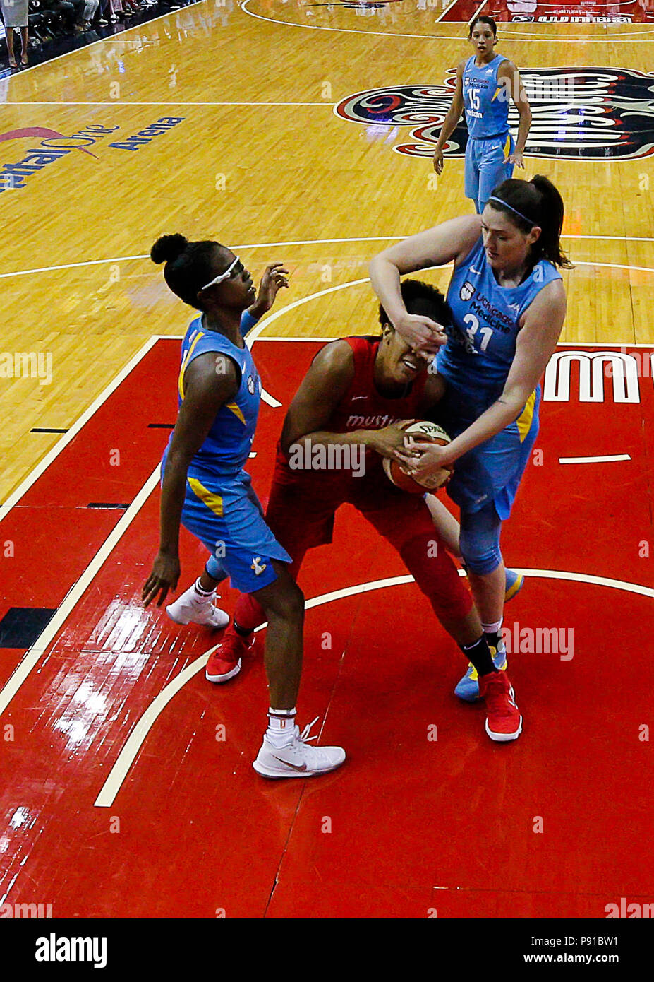Washington DC, USA. 13th July, 2018. Chicago Sky C #31 Stefanie Dolson ...