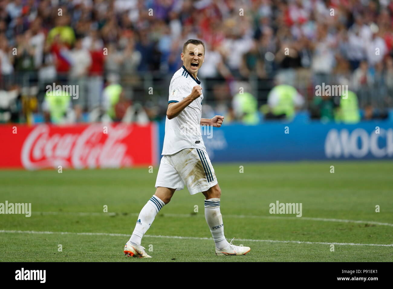 Moscow, Russia. 1st July, 2018. Denis Cheryshev (RUS) Football/Soccer ...