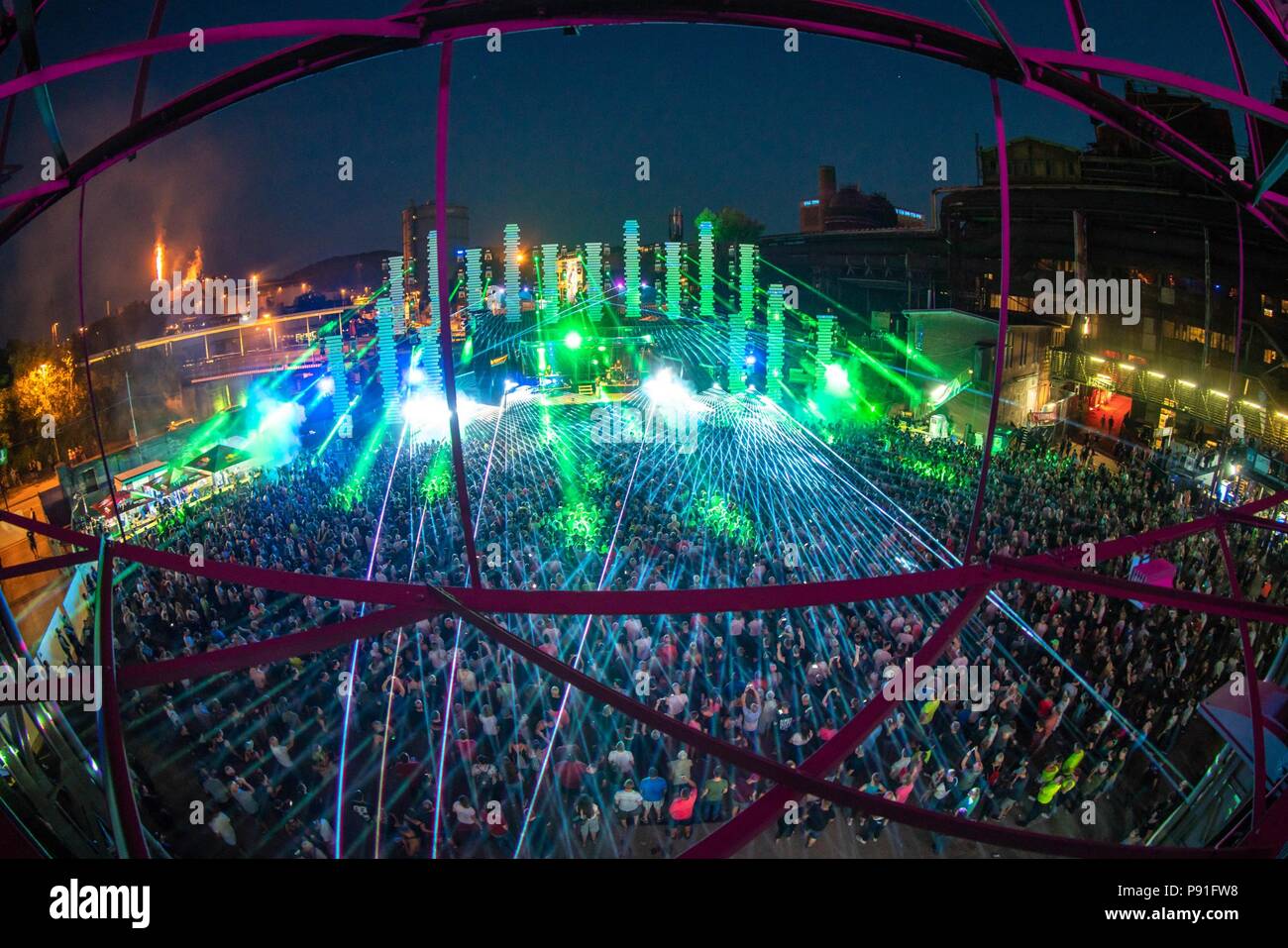 Voelklingen, Germany. 13th July, 2018. The band Scooter with singer H.P ...