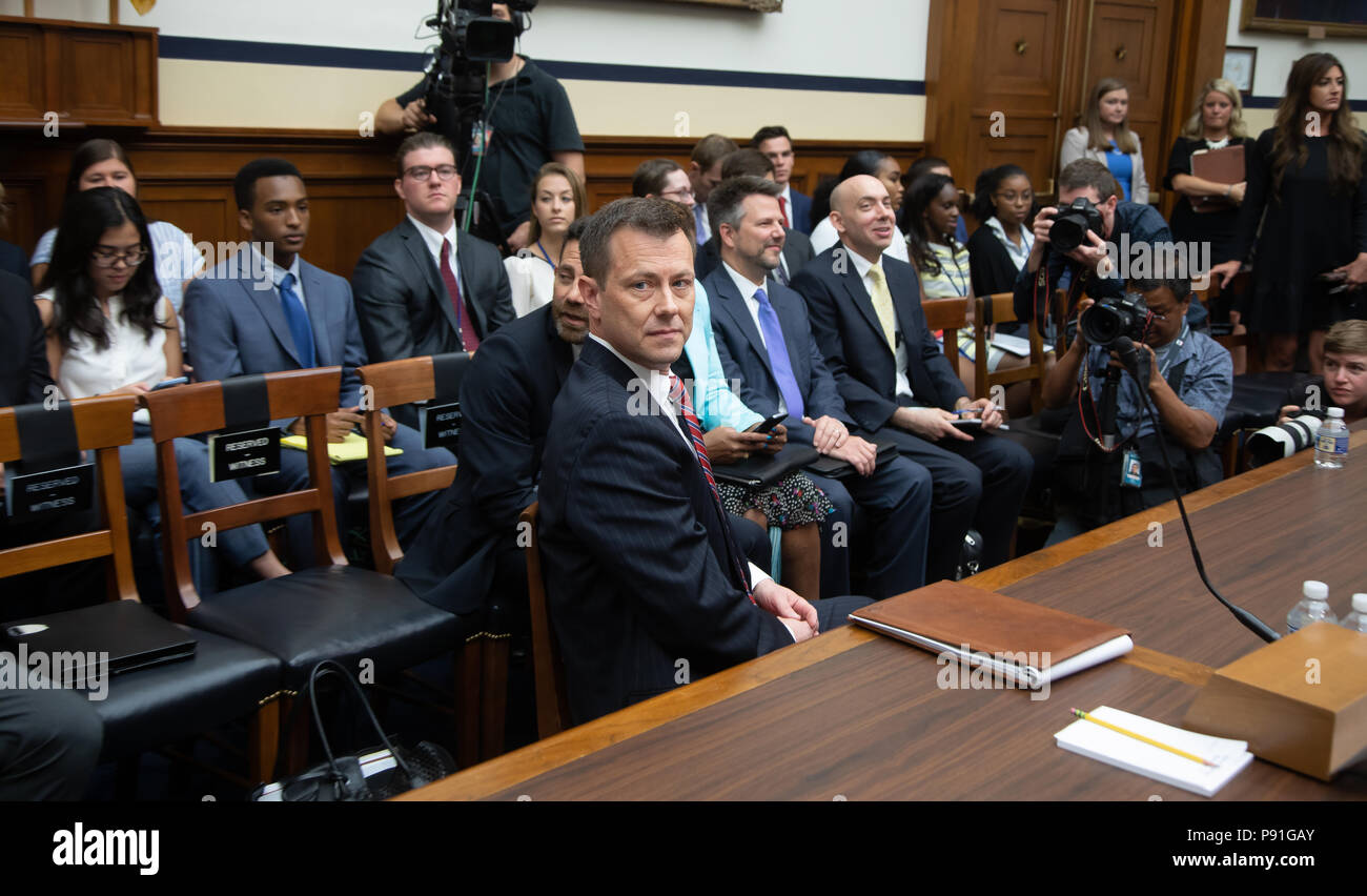 Washington, United States Of America. 12th July, 2018. FBI agent Peter ...