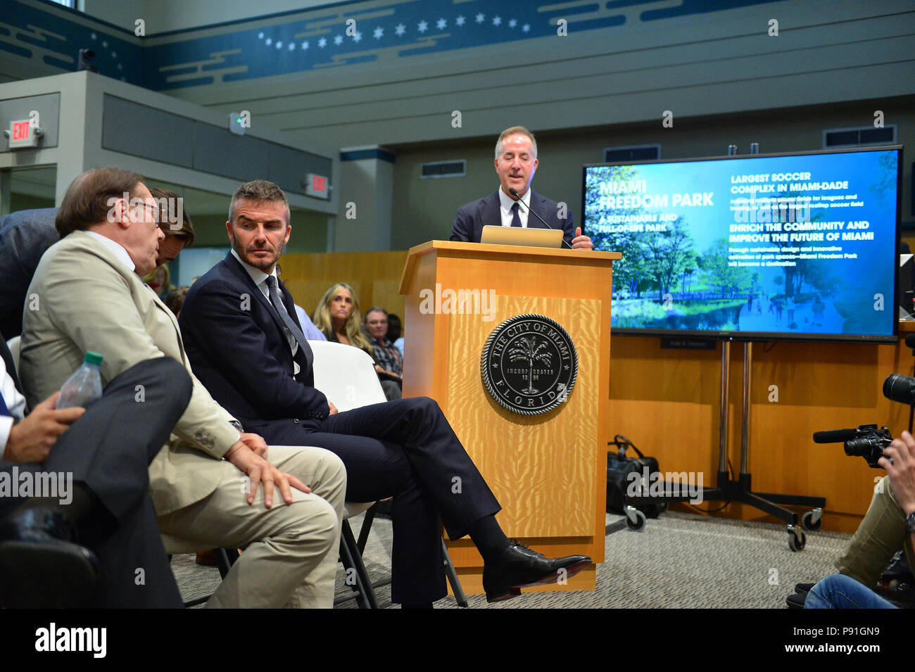 Miami, Florida, USA. 12th July, 2018. Architect Bernardo Fort-Brescia ...