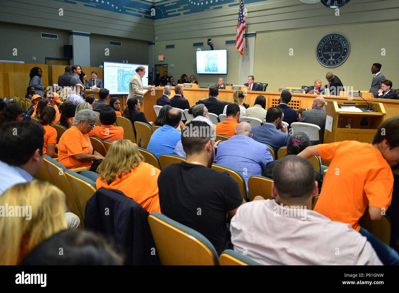 Miami, Florida, USA. 12th July, 2018. Architect Bernardo Fort-Brescia ...