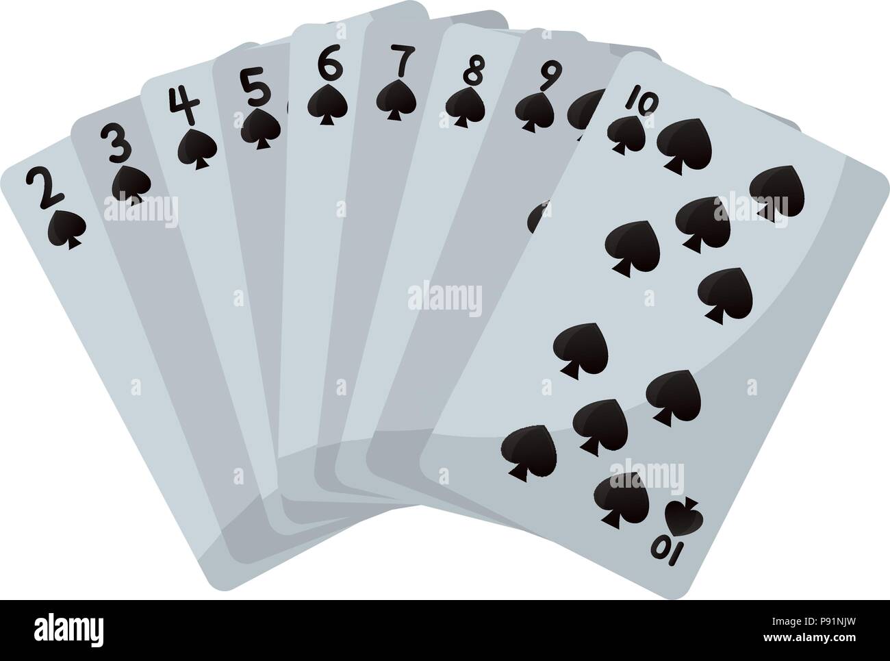 pikes cards classic casino game vector illustration Stock Vector Image ...