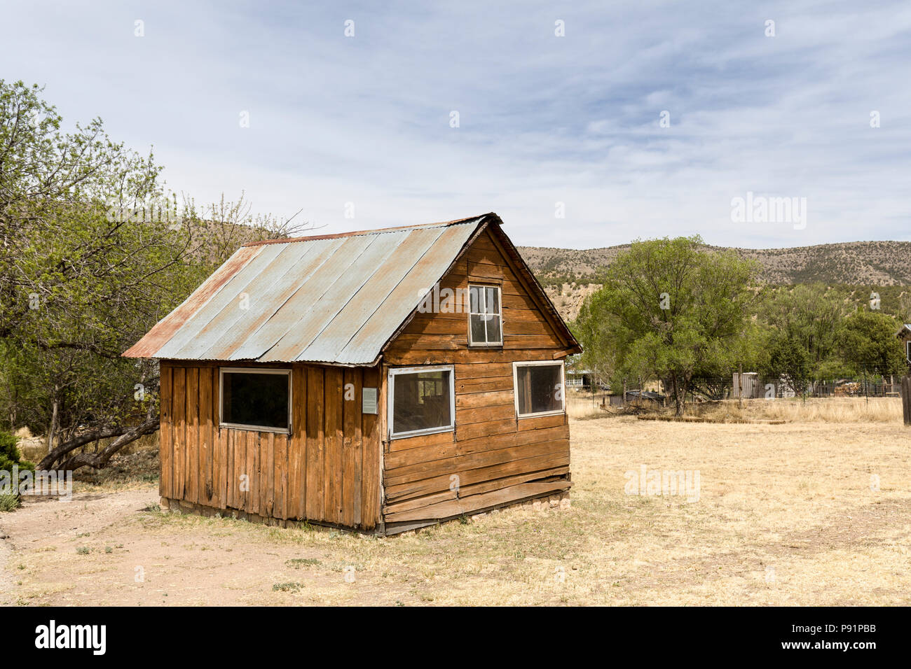 The TB House maintained to isolate patients, Lincoln, New Mexico, USA ...