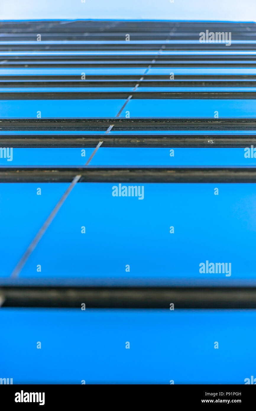 Closeup of glass windows looking vertical Stock Photo - Alamy