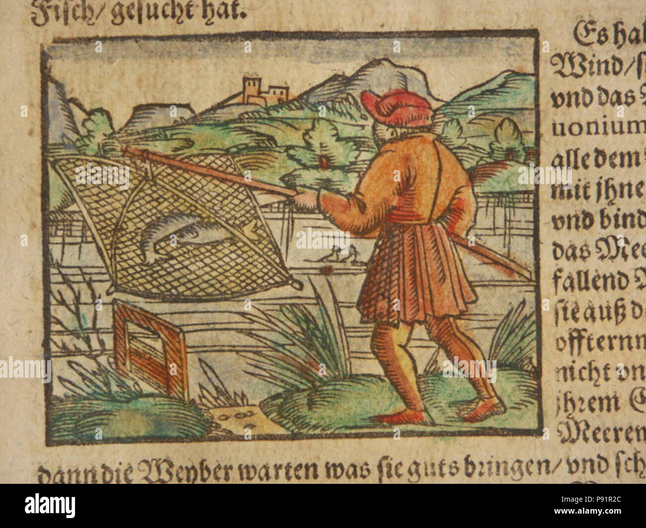 A fisherman (1600 Stock Photo - Alamy