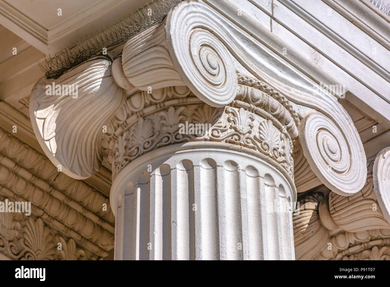 Details of architectural column of government Stock Photo - Alamy