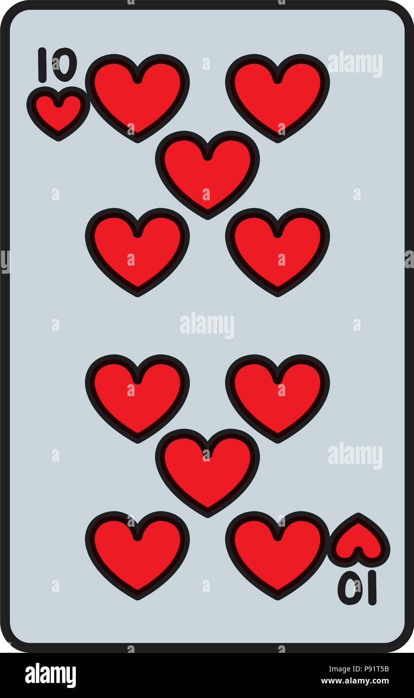 Ten hearts Stock Vector Images - Alamy