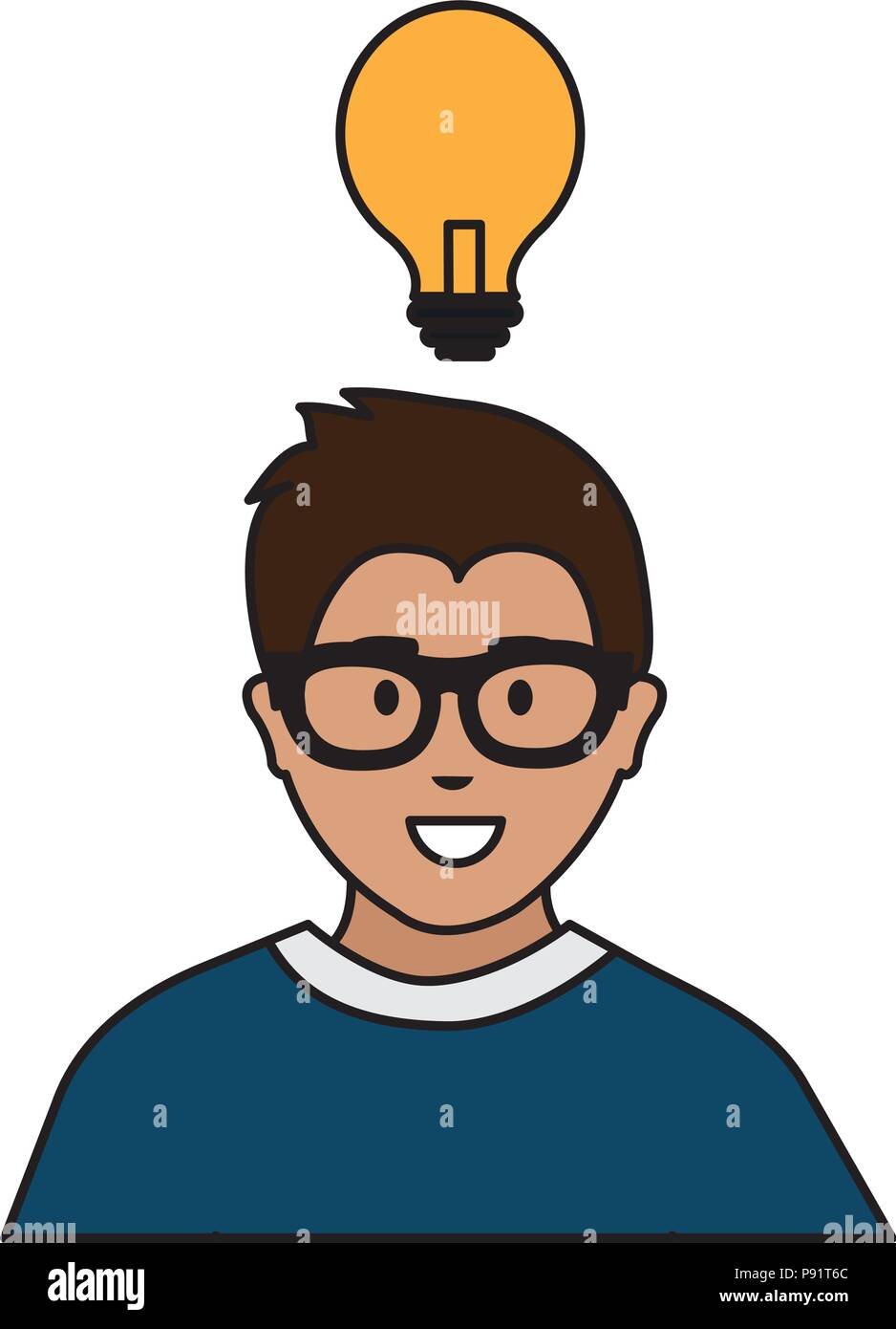 Young man silhouette identify hi-res stock photography and images - Alamy