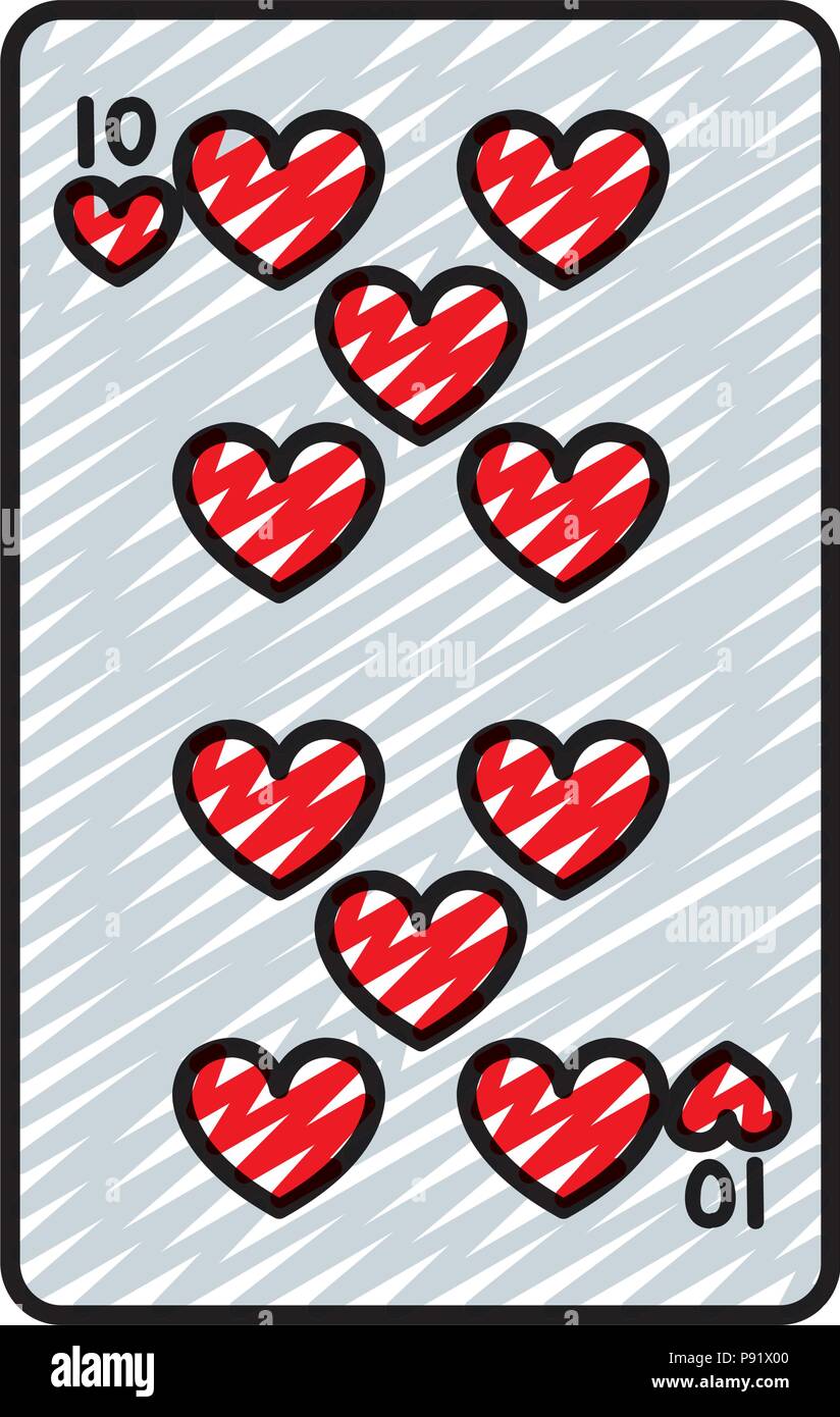 Ten hearts Stock Vector Images - Alamy