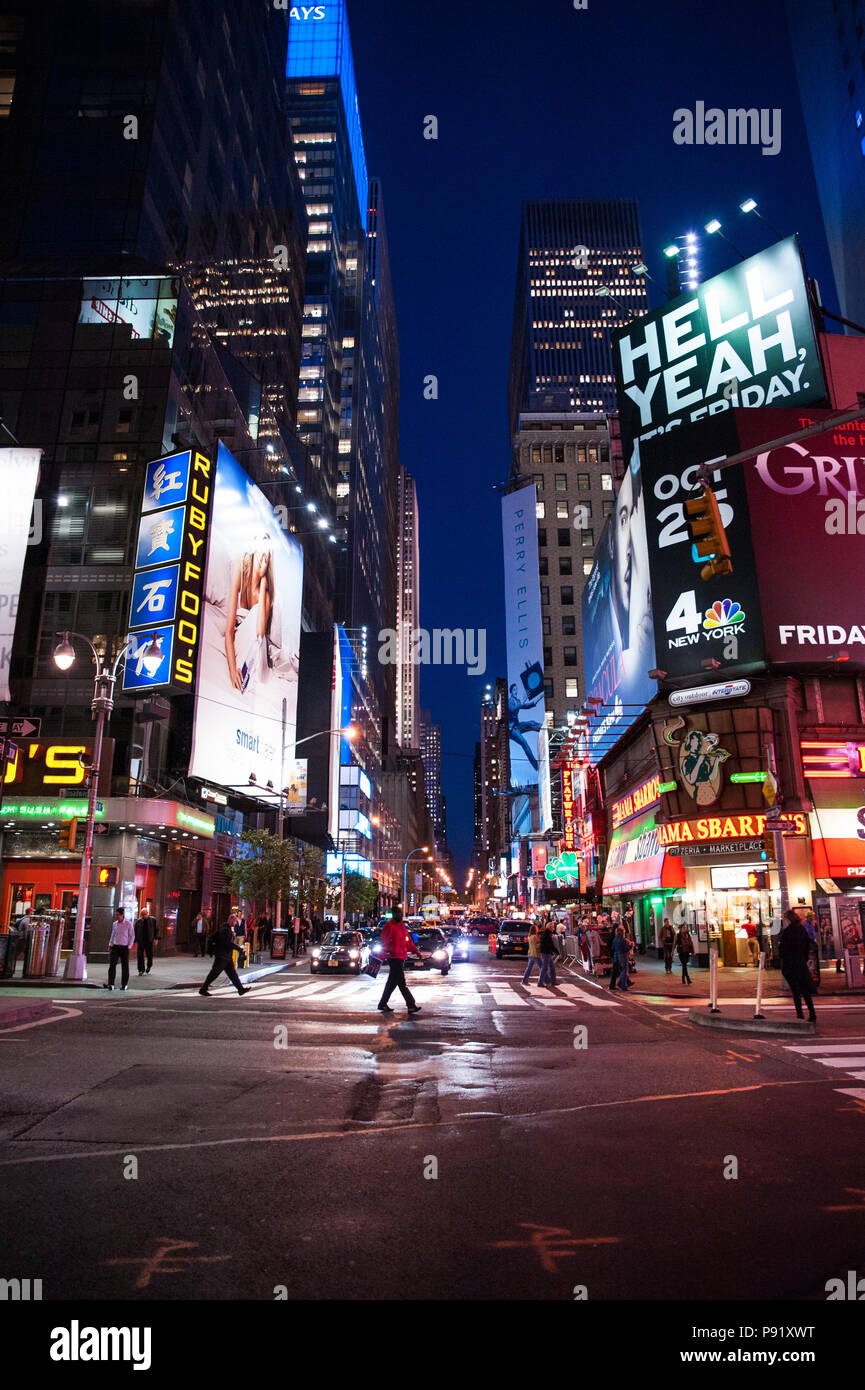 New York City Manhattan street scene Stock Photo - Alamy