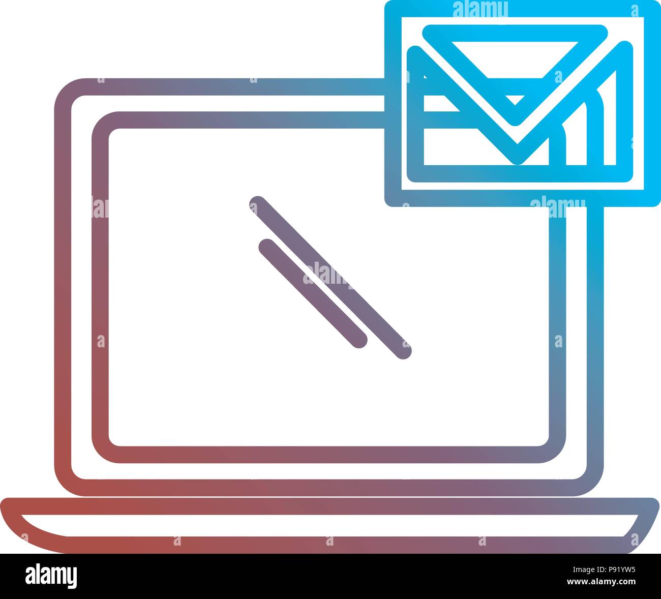 Sending email icon isometric Stock Vector Images - Alamy