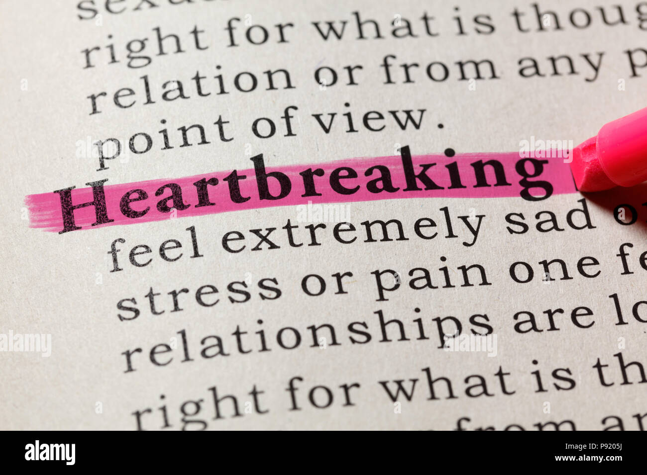 Fake Dictionary, Dictionary definition of the word heartbreaking ...