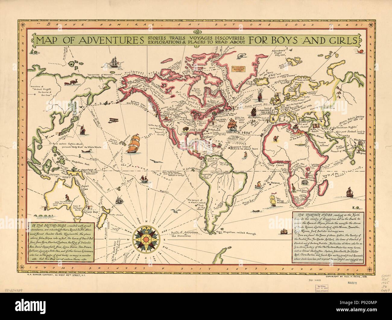 Explorations map hi-res stock photography and images - Alamy