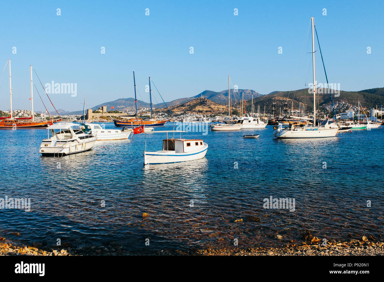 Harbor bodrum in aegean seaside hi-res stock photography and images - Alamy