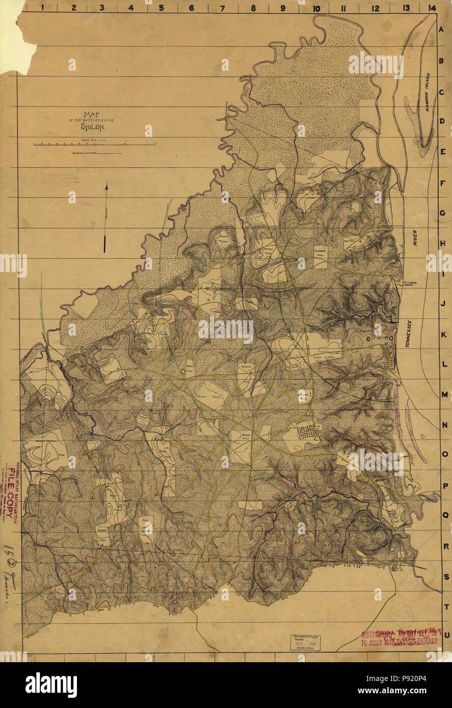 Map of shiloh hi-res stock photography and images - Alamy