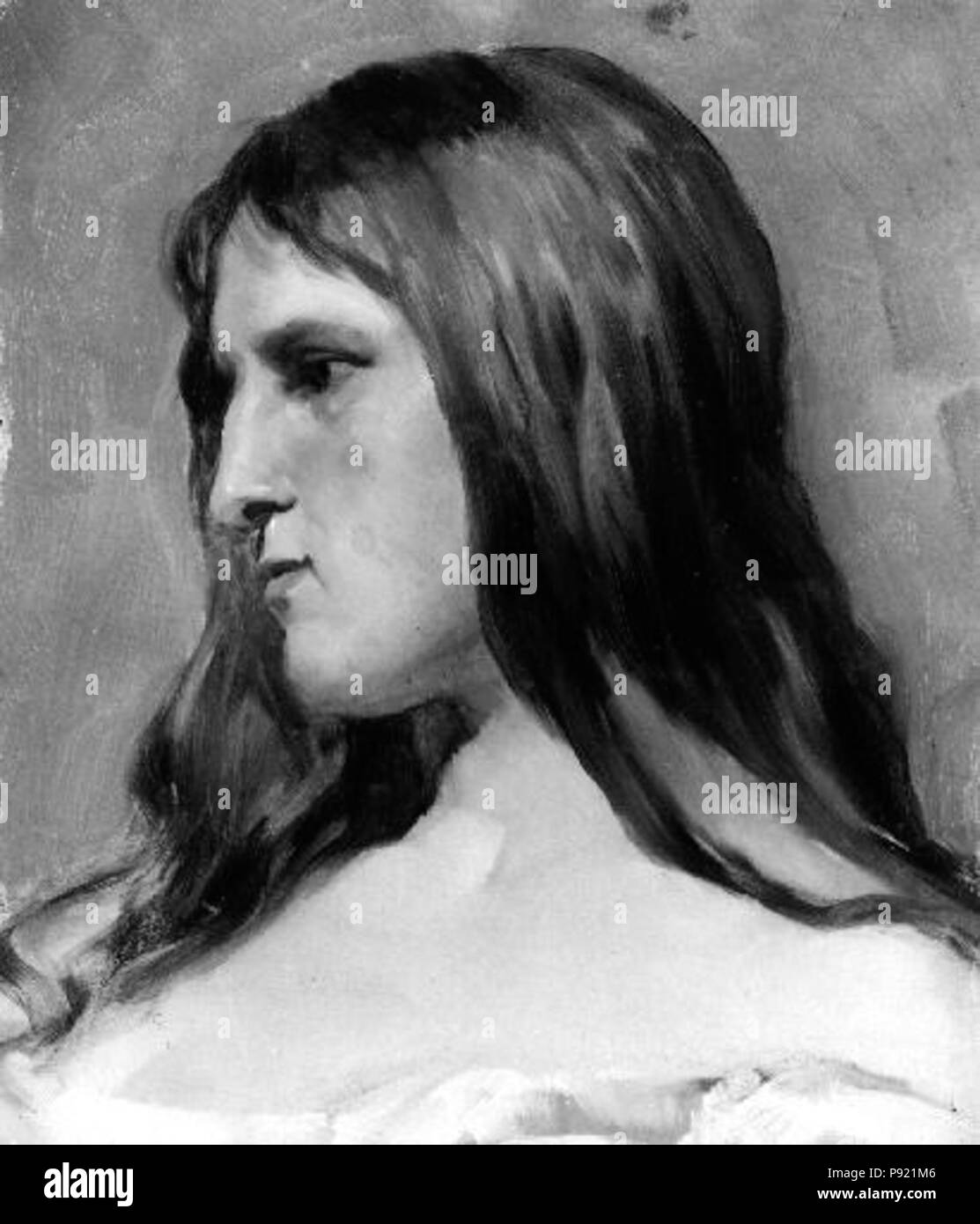 . 414 Max Pirner 1854-1924 - Divci hlava Stock Photo - Alamy