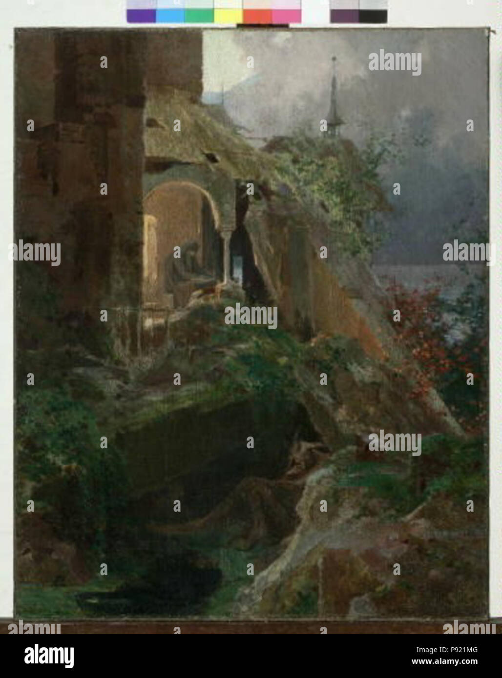 . 414 Max Pirner 1854-1924 - Poustevnik Sv. Prokop Stock Photo - Alamy