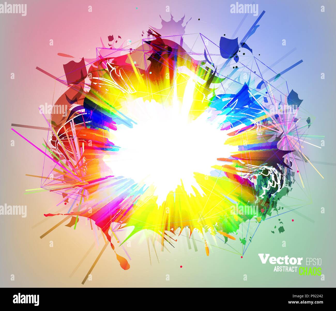 An explosion of colors. Rainbow Abstract. EPS10 Stock Vector Image ...