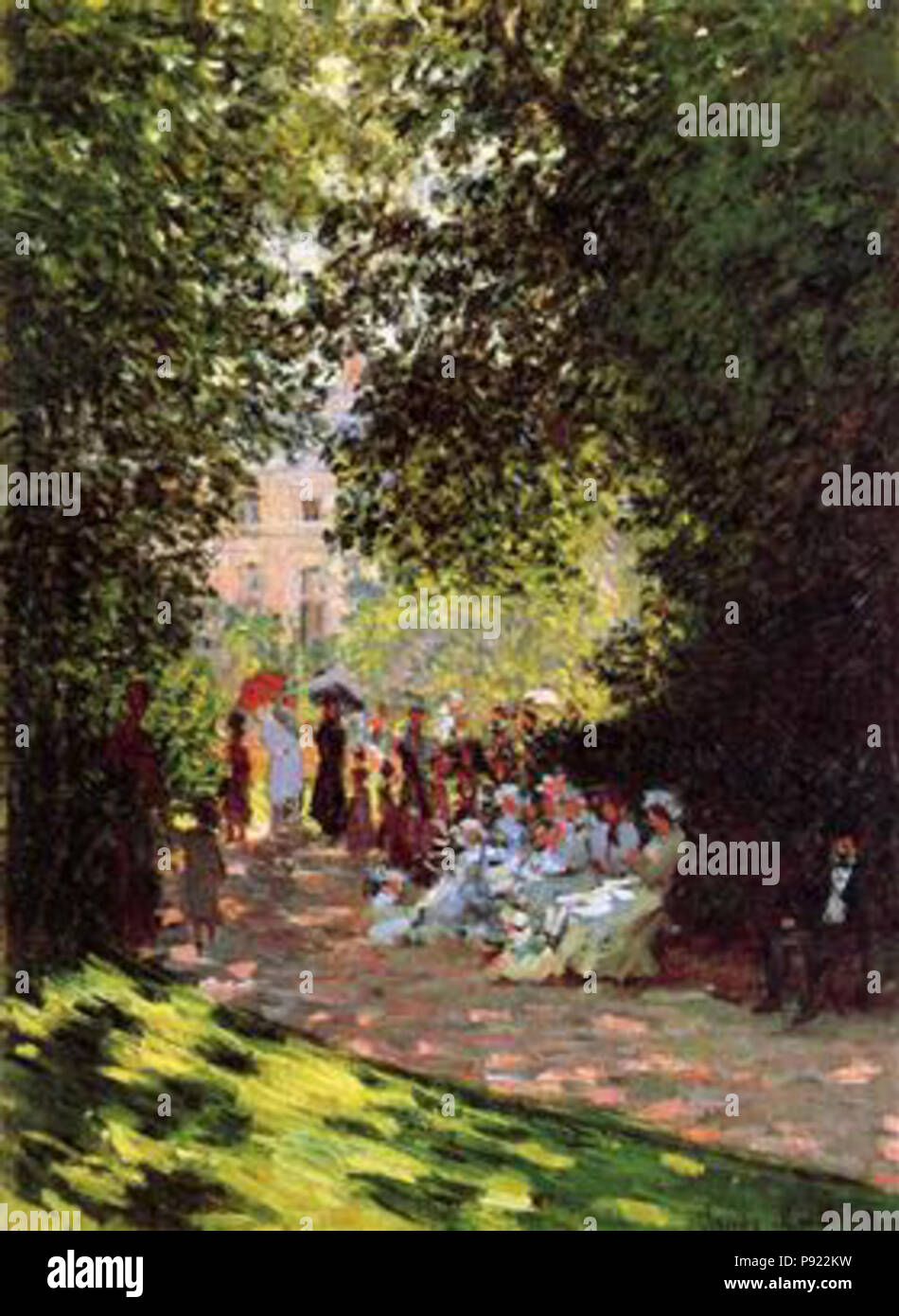 Monceau park monet hi-res stock photography and images - Alamy