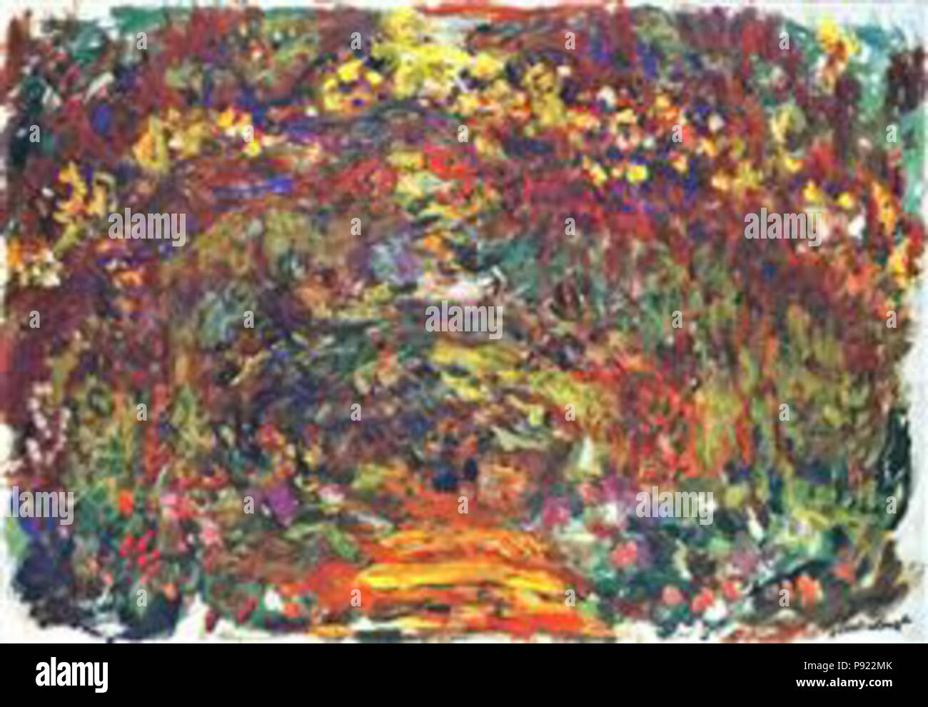 . 423 Monet - path-under-the-rose-trellises-giverny-1922-1 Stock Photo ...