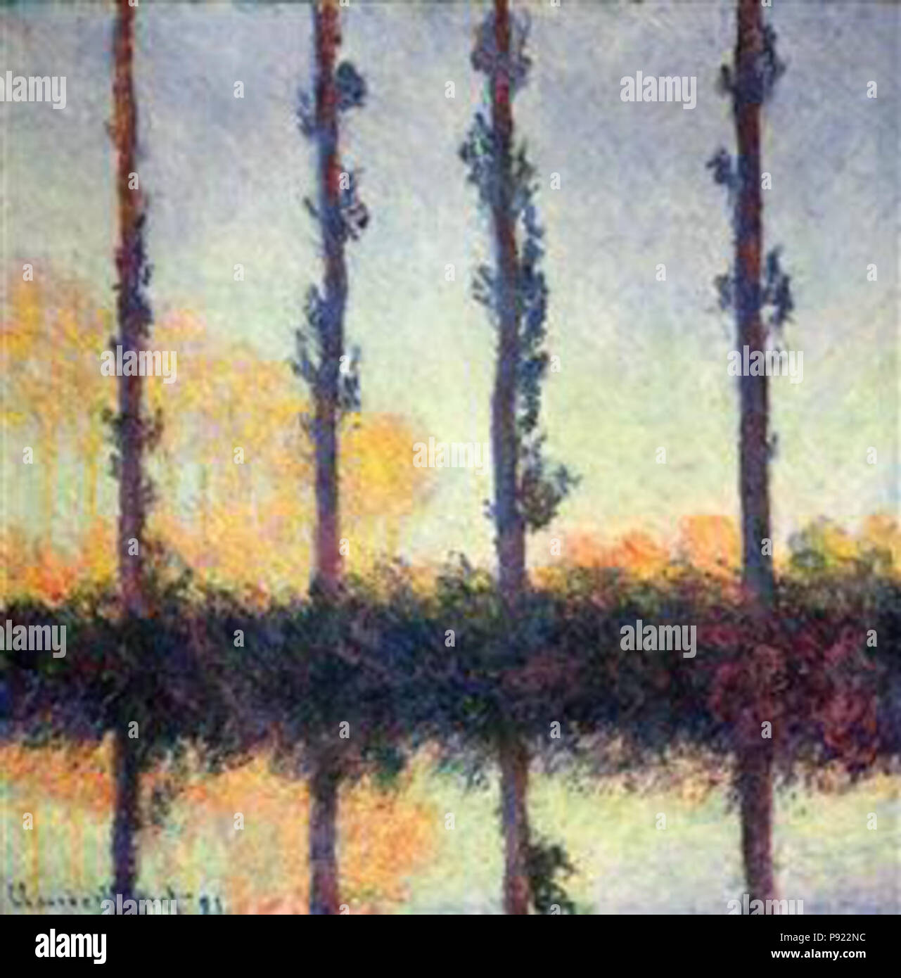 Four trees monet hi-res stock photography and images - Alamy