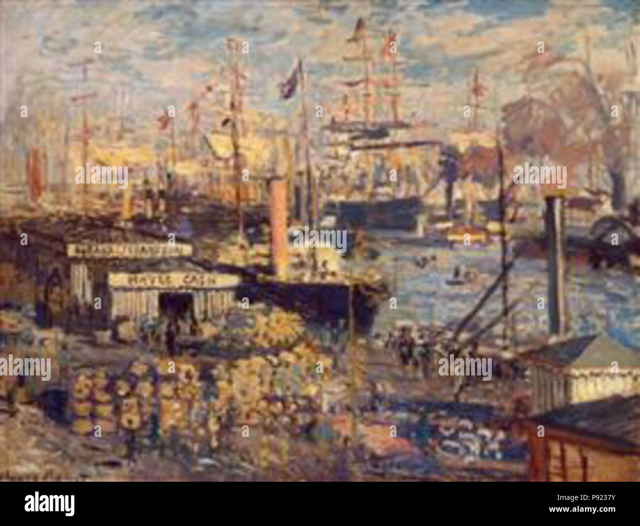 Monet harbor scene impressionism hi-res stock photography and images ...
