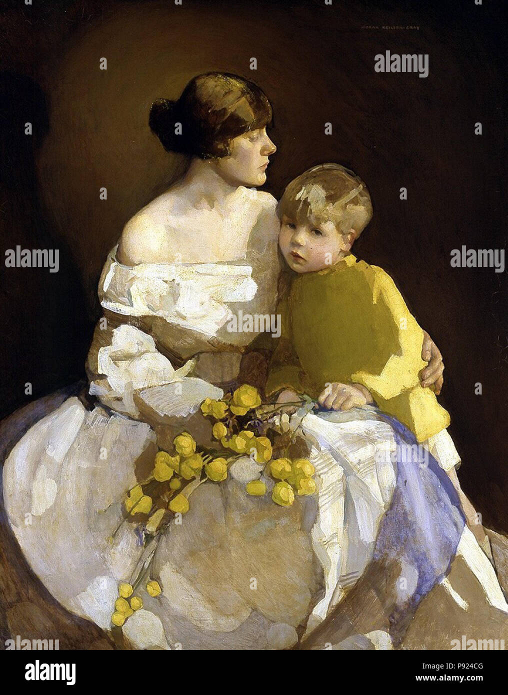 . 433 Norah Neilson Gray - Little Brother 1921 Stock Photo - Alamy