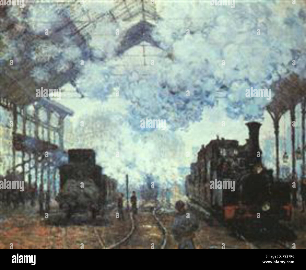 Monet railway paintings hi-res stock photography and images - Alamy