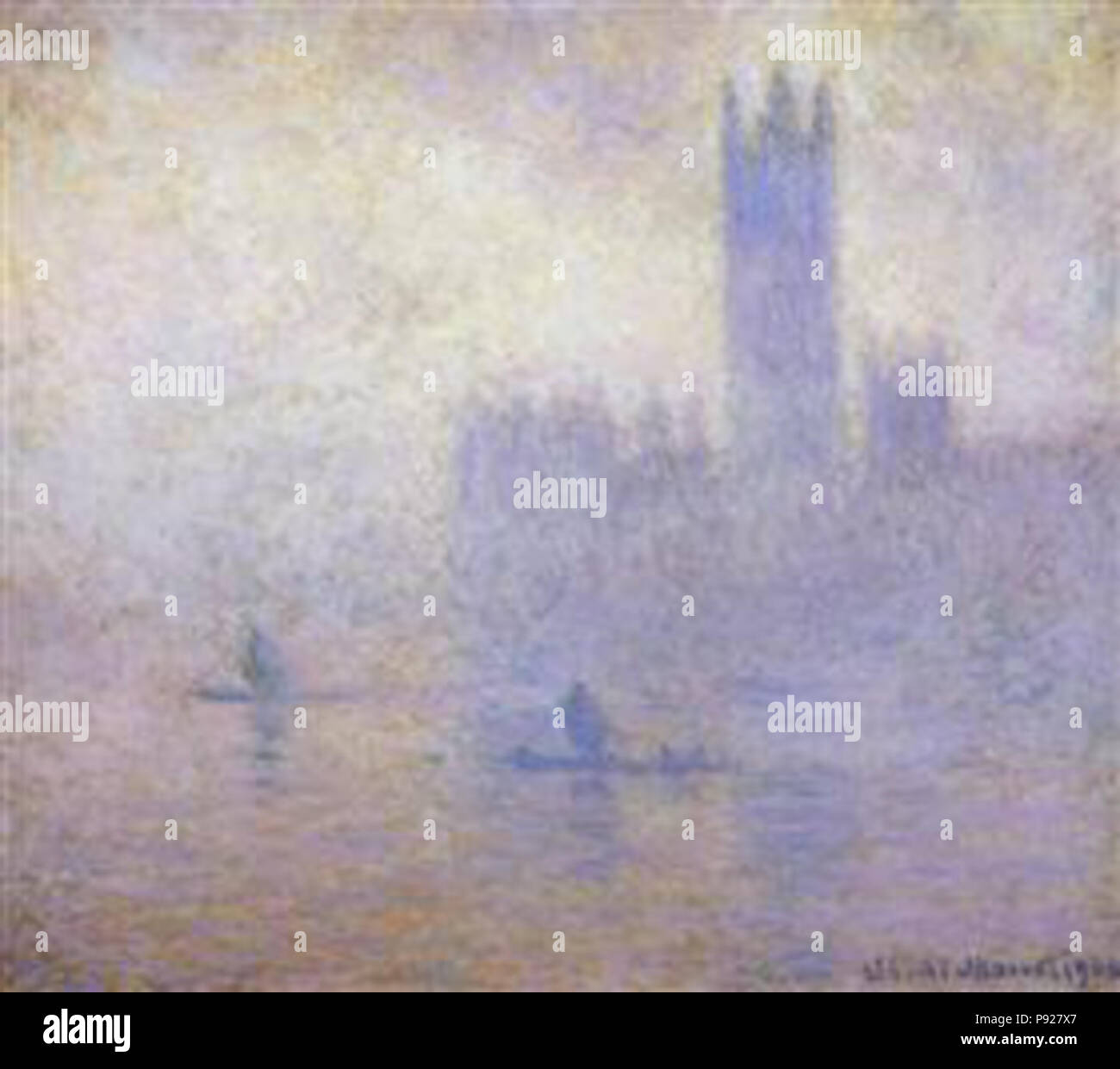 . 422 Monet - houses-of-parliament-fog-effect-1901 Stock Photo - Alamy